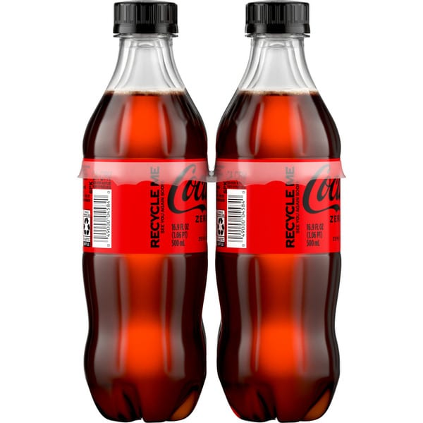 Coca Cola Zero Sugar Zero Sugar Cola Soda Pop Bottles – RoomBox